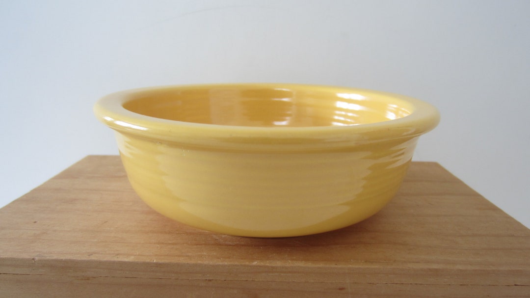 Fiesta Bright Yellow 4 3/4 In. Nappy**vintage 1940's **fruit Bowl ...
