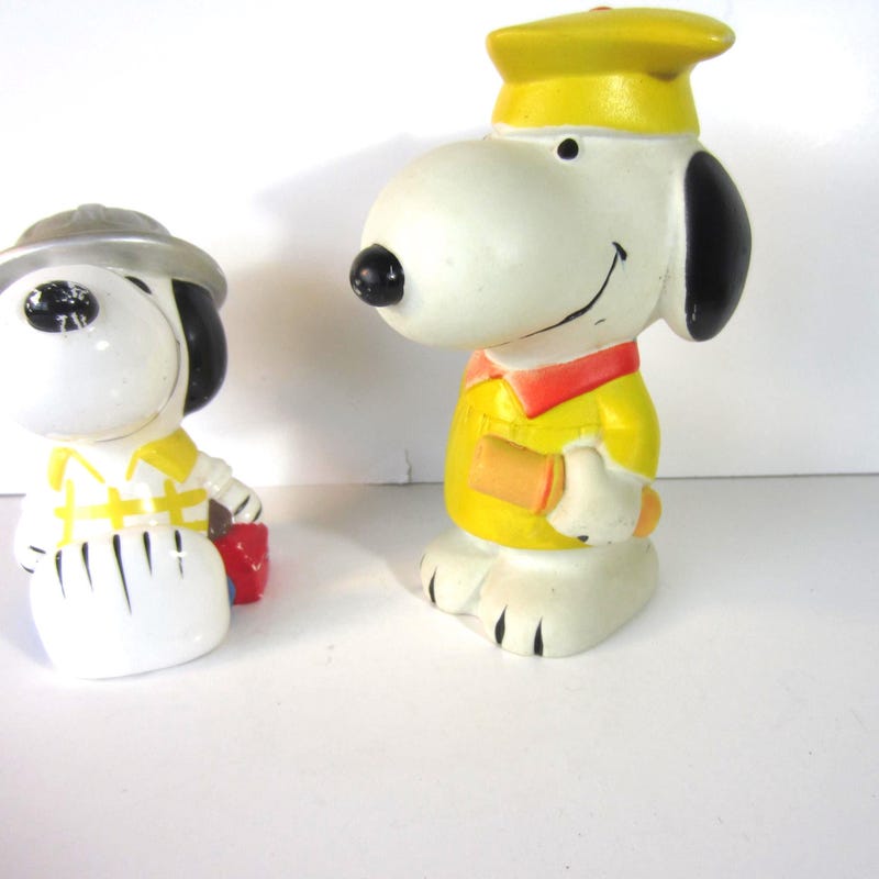 Vintage Snoopy Coin Bank - Etsy
