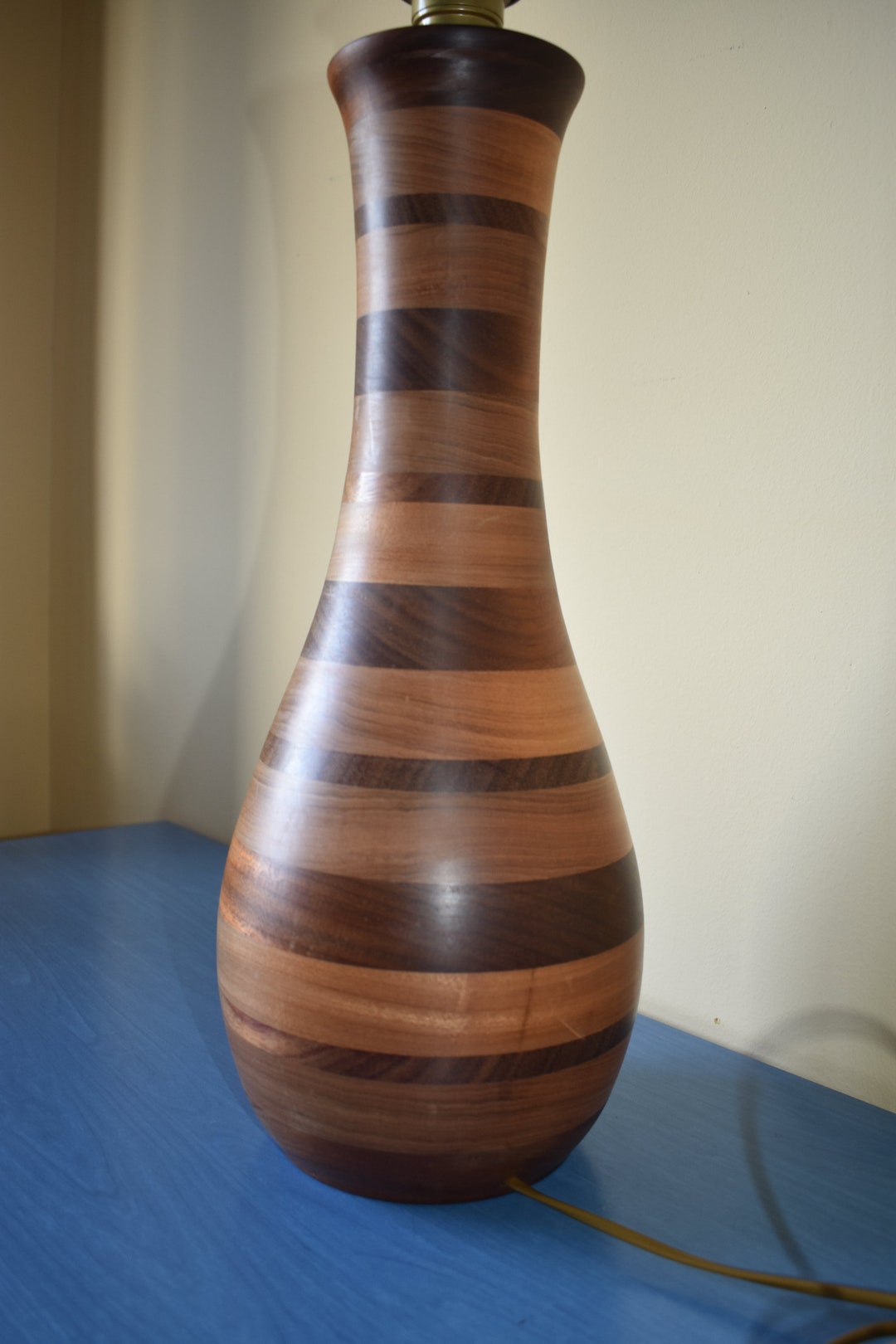 WOODTURNIG TABLE LAMP - Etsy