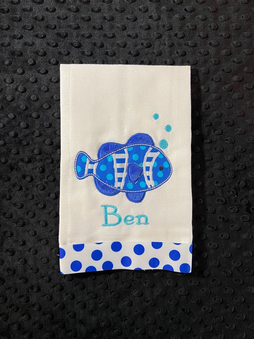 FISH BURP Cloth/fish/baby Fish Burp/clown Fish/clown Fish Burp Cloth ...