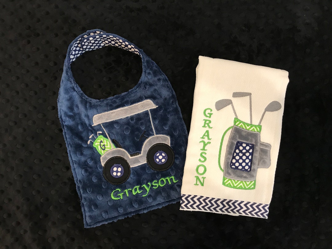 GOLF CART BIB Set/golf Bib/golf Bib Set/boys Golf Bib Set/golf Burp and ...