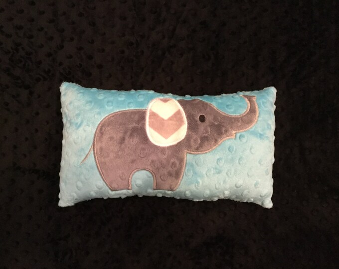 Turquoise Elephant Pillow/elephant/elephant Pillow/minky Pillow/nursery ...