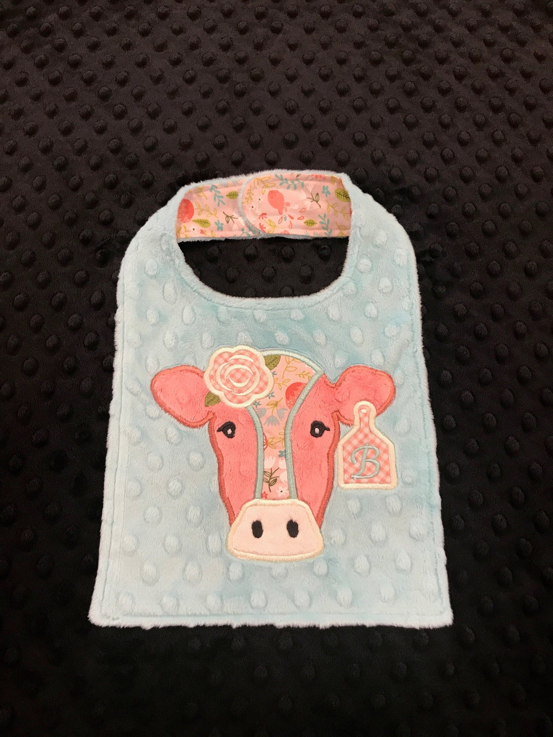 COW Bib/cow/girls Cow Bib/girls Bib/toddler Bib/birthday Bib/girls Baby ...