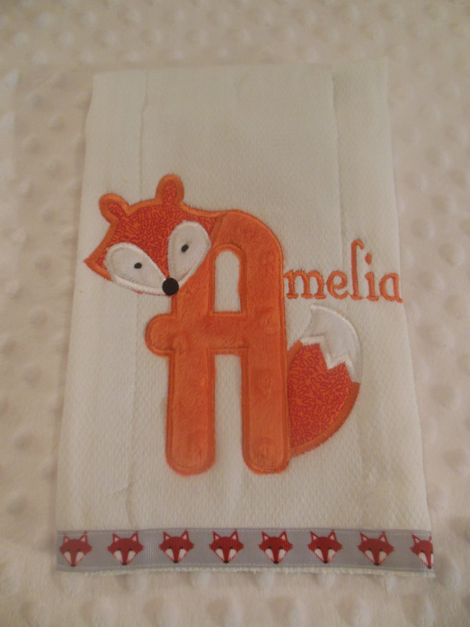 WOODLAND FOX Bib/chevron Fox Burp and Bib Set/fox Bib/fox Burp Cloth ...