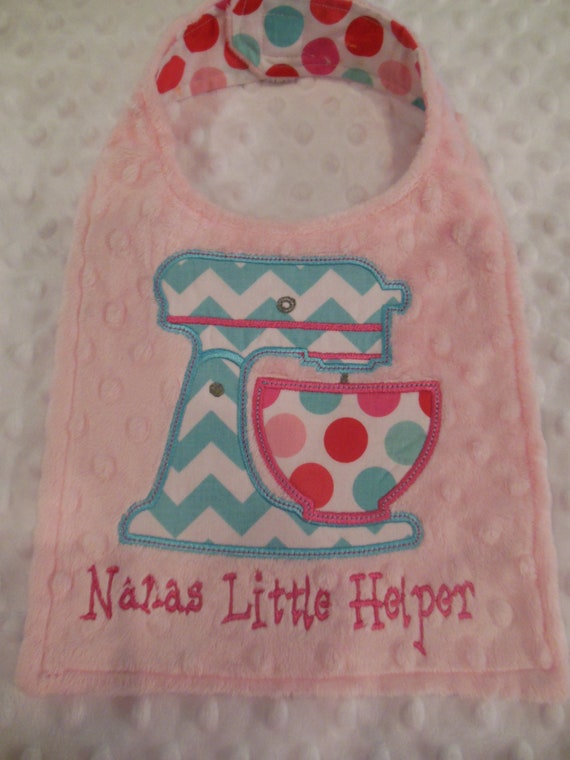 Kitchen Helper Mixer Bib/nana's Helper Bib/grandma's - Etsy