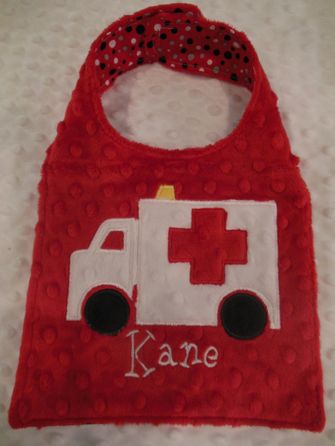AMBULANCE BIB/EMT Bib/red Ambulance Bib/ambulance/emergency Bib/red ...