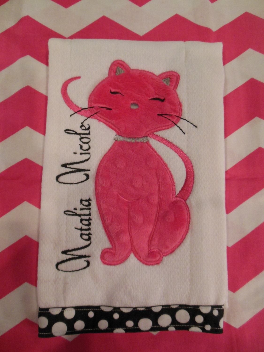 Kitty Burp and Bib Set/kitty/kitty Bib/kitty Burp/kitten/kitten Bib/cat ...