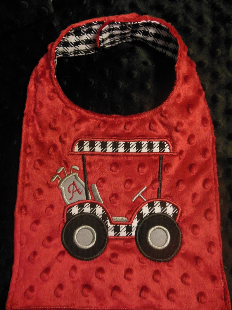 GOLF BIB/BOYS Golf Bib/houndstooth Golf Cart Bib/golf Cart Bib/alabama ...