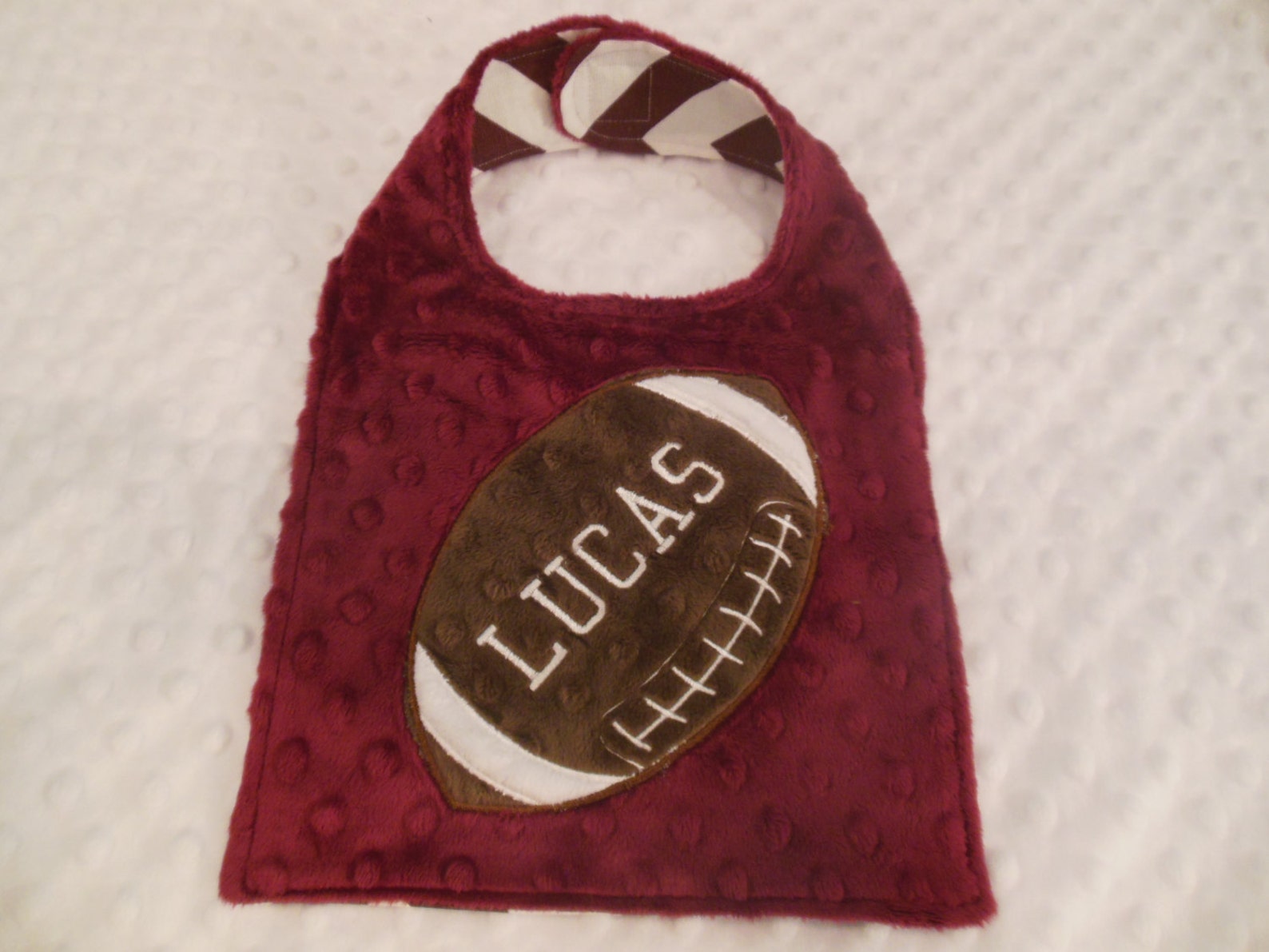 FOOTBALL Bib/chevron Football Bib/football - Etsy