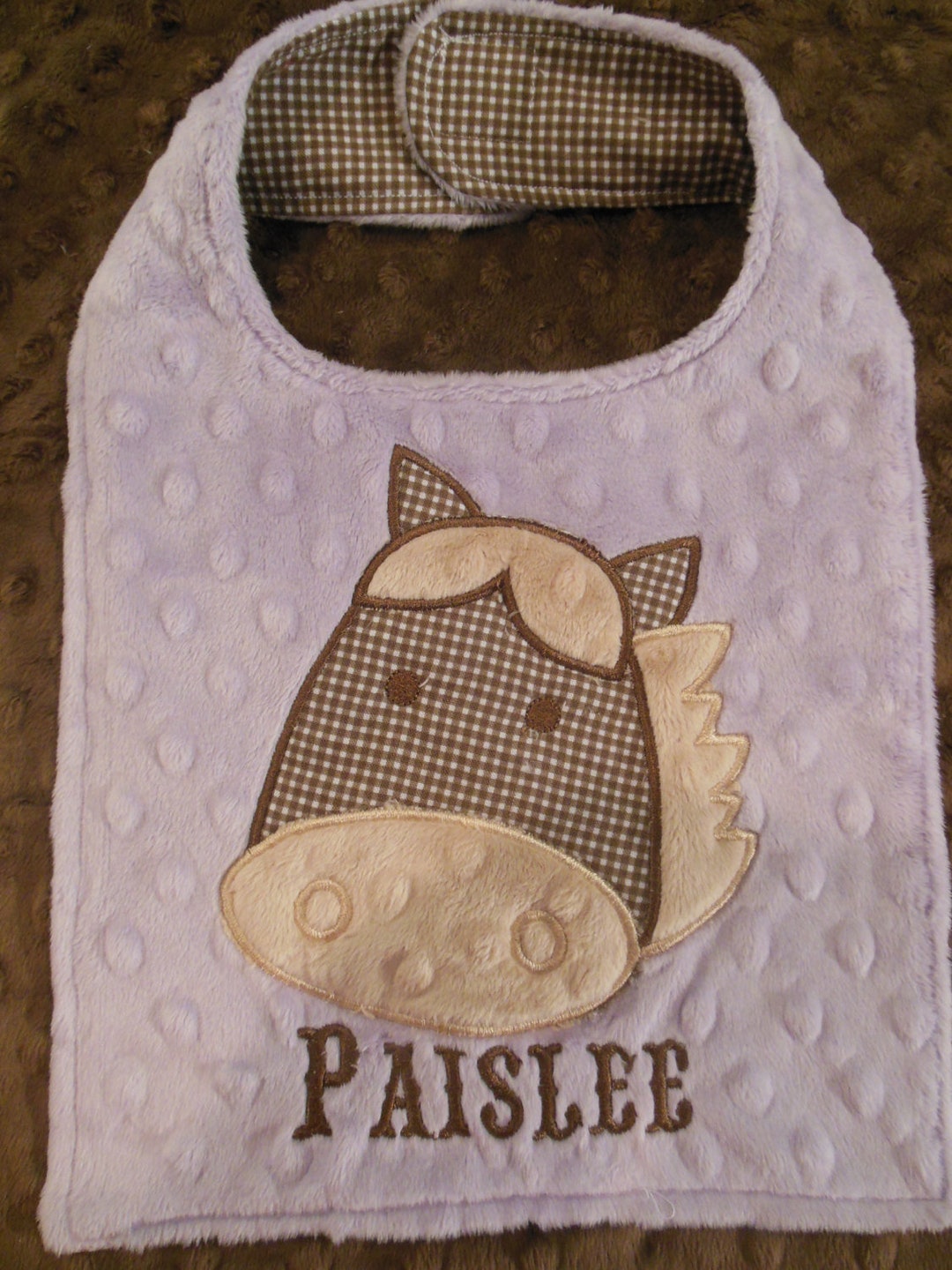 HORSE Bib/purple Horse Bib/purple Bib/girls Horse Bib/pony Bib/girls ...