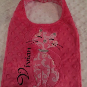Kitty Burp and Bib Set/kitty/kitty Bib/kitty Burp/kitten/kitten Bib/cat ...