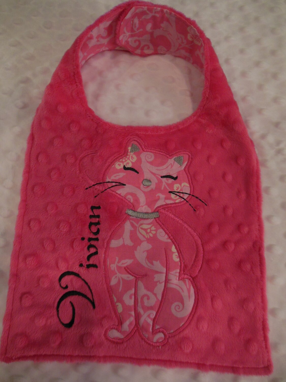 Kitty Burp and Bib Set/kitty/kitty Bib/kitty Burp/kitten/kitten Bib/cat ...