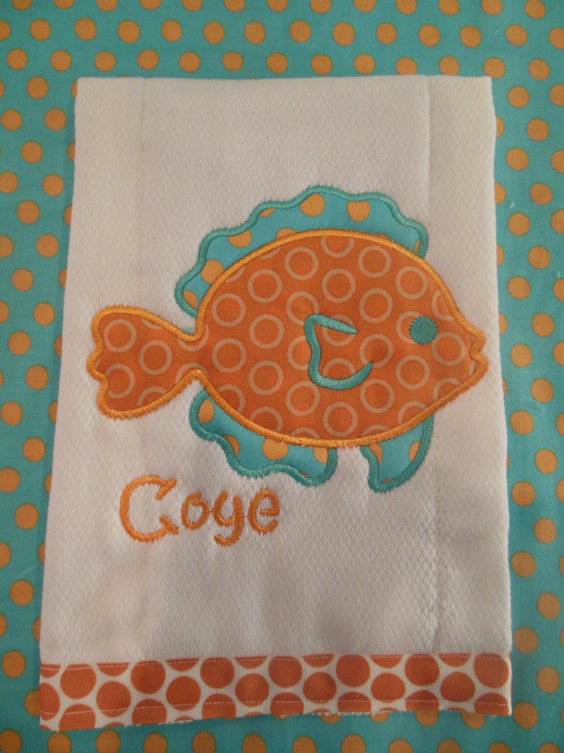 FISH BURP Cloth/fish/baby Fish Burp/girls Burp | Etsy