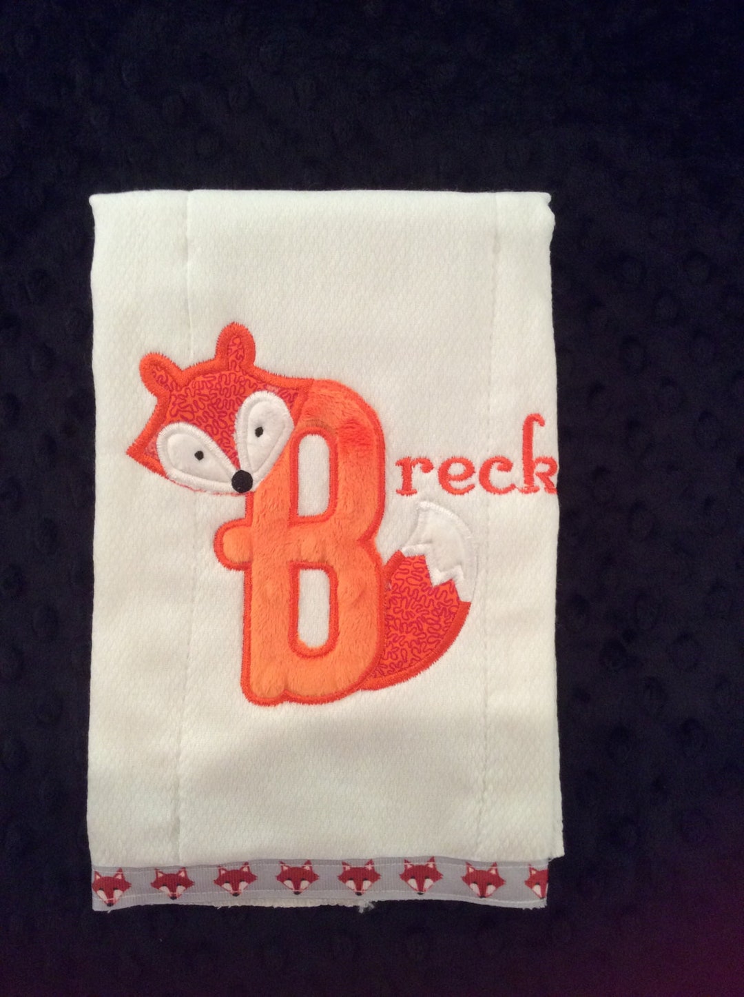 FOX BURP Cloth/fox Burp/woodland/woodland Fox/woodland Fox Burp Cloth ...