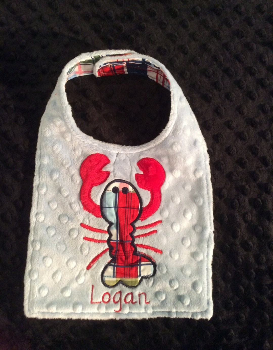 BOYS BIB/lobster bib/Blue Crawfish Bib/crawfish/crawfish bib ...