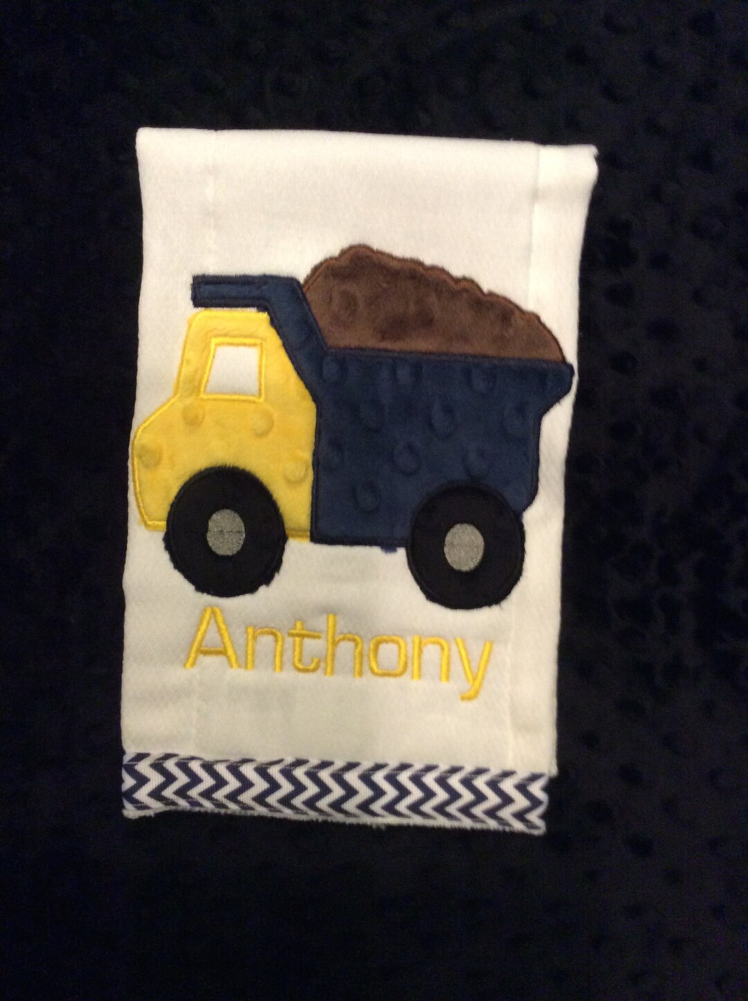 Dump Truck Burp Cloth/dump Truck/construction Truck Burp Cloth ...
