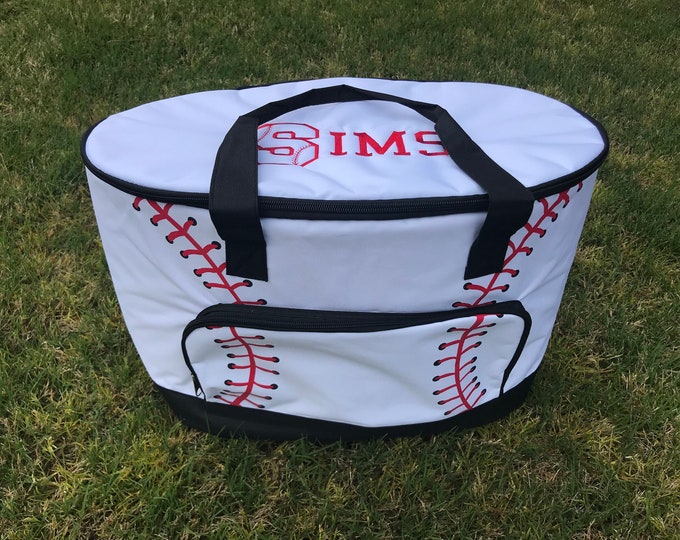 BASEBALL Cooler/baseball Cooler Bag/cooler/baseball Utility Bag/beach ...