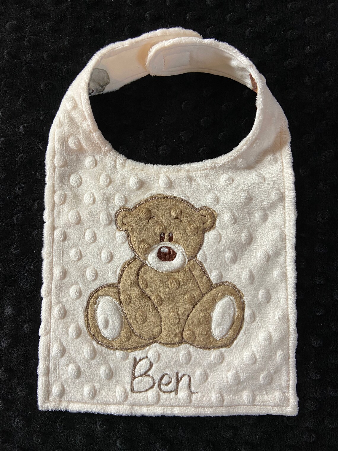 BEAR BIB/TEDDY Bear Bib/gender Neutral Bib/teddy Bear/girls | Etsy