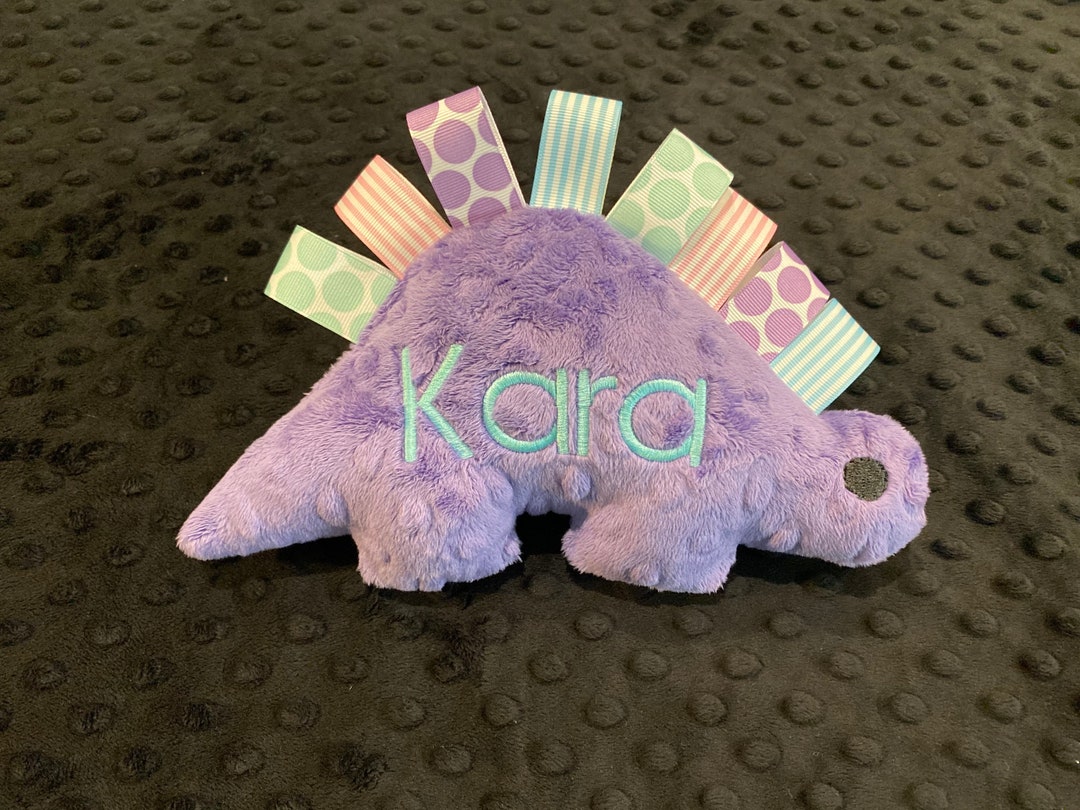Dinosaur/purple Dinosaur Loopy Toy/minky Toy/dino/stuffed Dinosaur ...