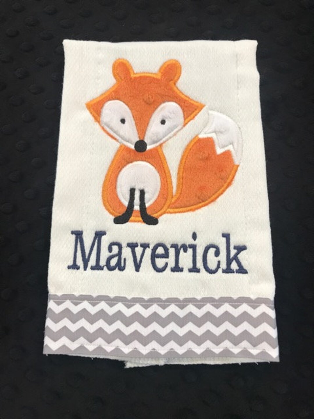 Fox Burp Cloth/woodland Burp Cloth/woodland Animals/woodland Fox/boys ...