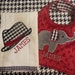 ALABAMA Bib/alabama Houndstooth Bib and Burp Cloth Set/bama Bib ...