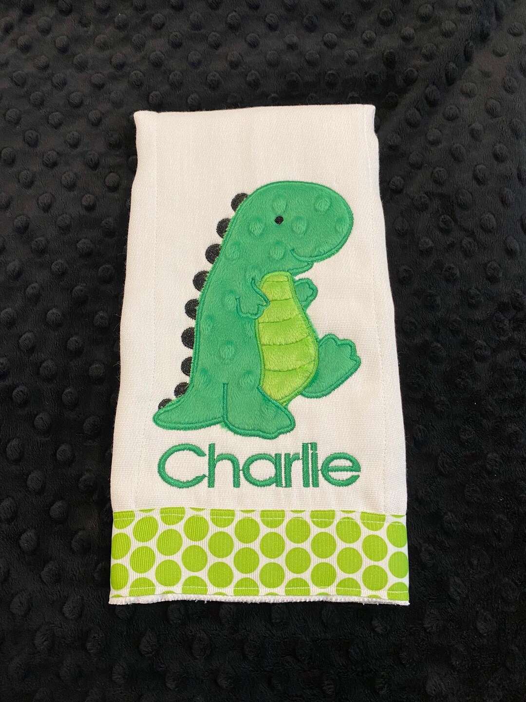 DINOSAUR BURP Cloth/green Dinosaur Burp Cloth/dinosaur/burp Cloth ...