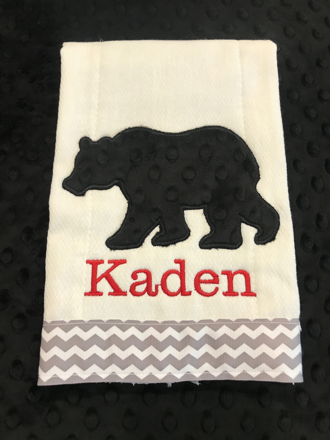 Bear Bib and Burp Set/bear/bear Bib/bear Burp Cloth/woodland | Etsy