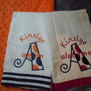 House Divided Burp Set/house Divided Baby Gift/house Divided Gift/house ...