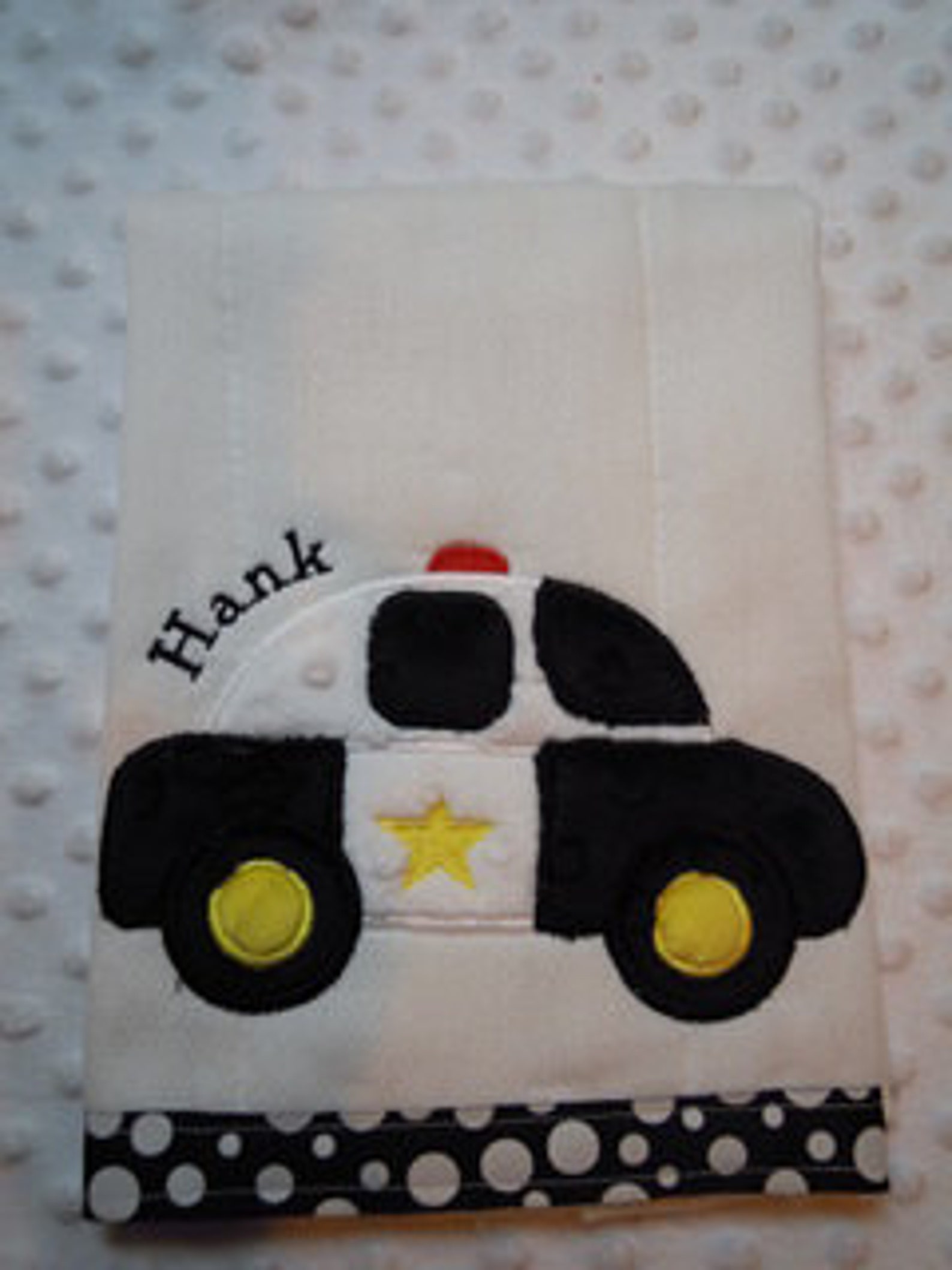 Police Car Burp Cloth/police Burp/police Burp Cloth/sheriff - Etsy