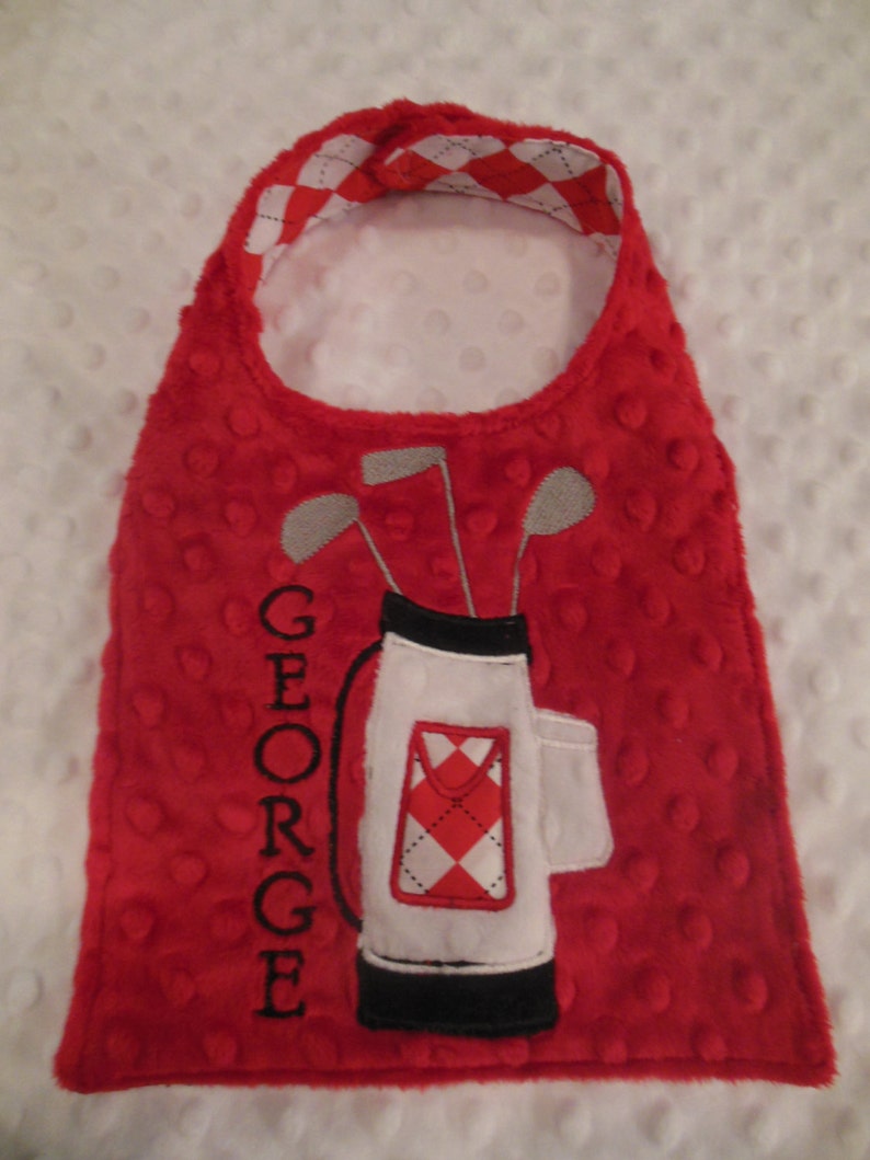 Golf Bag Burp and Bib Set/golf Bib/golfing Bib/boys Golf | Etsy