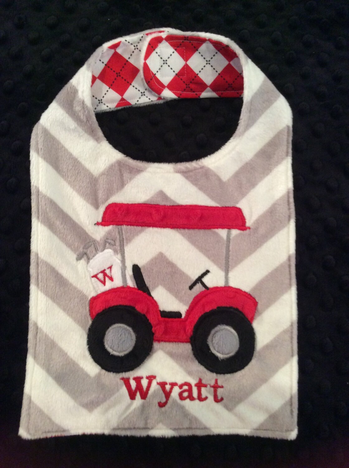 GOLF Bib/golf Cart Bib/chevron Golf Cart Bib/golfing Bib/golf - Etsy