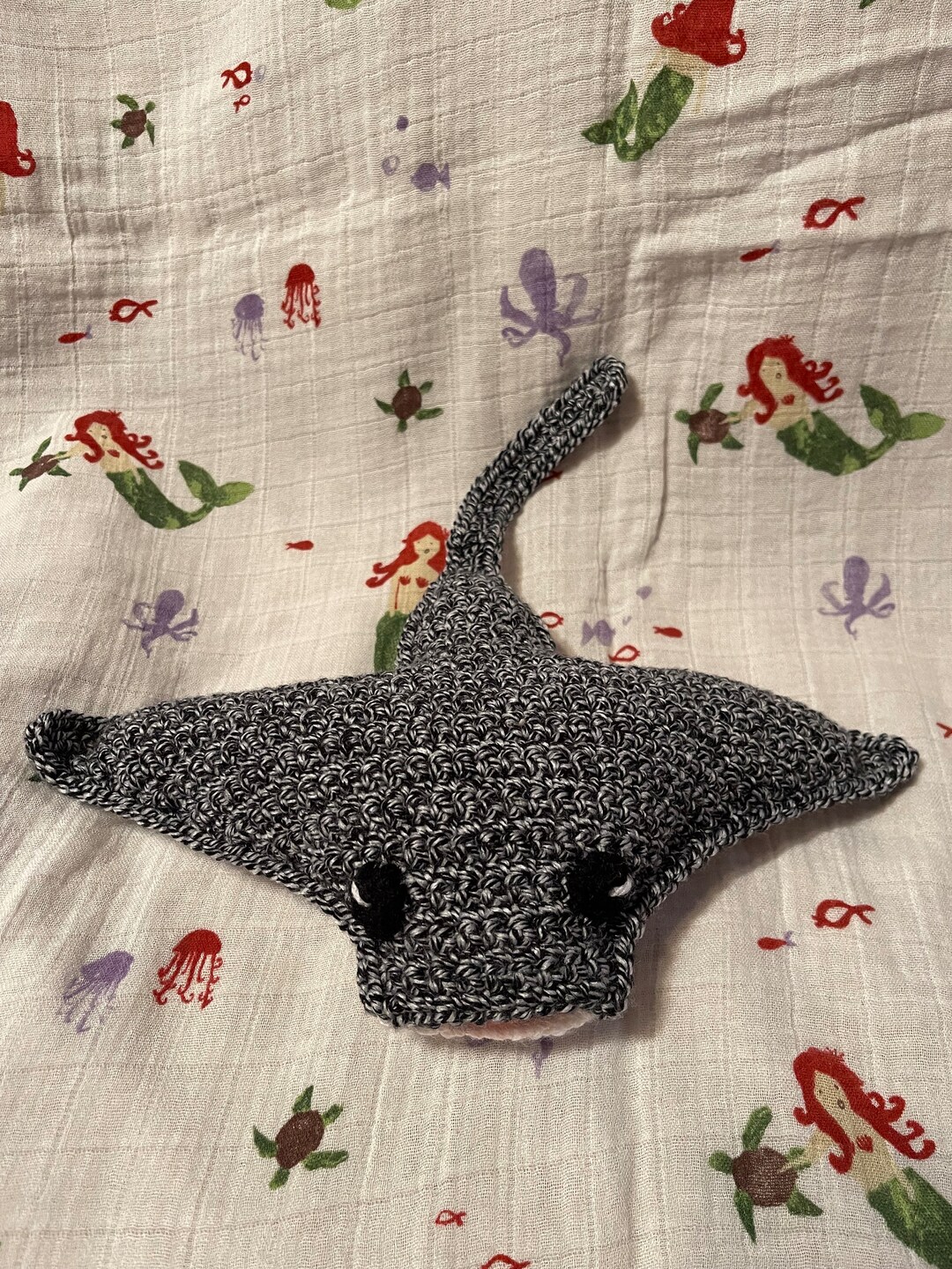 Spotted Eagle Ray Plushie Crochet - Etsy