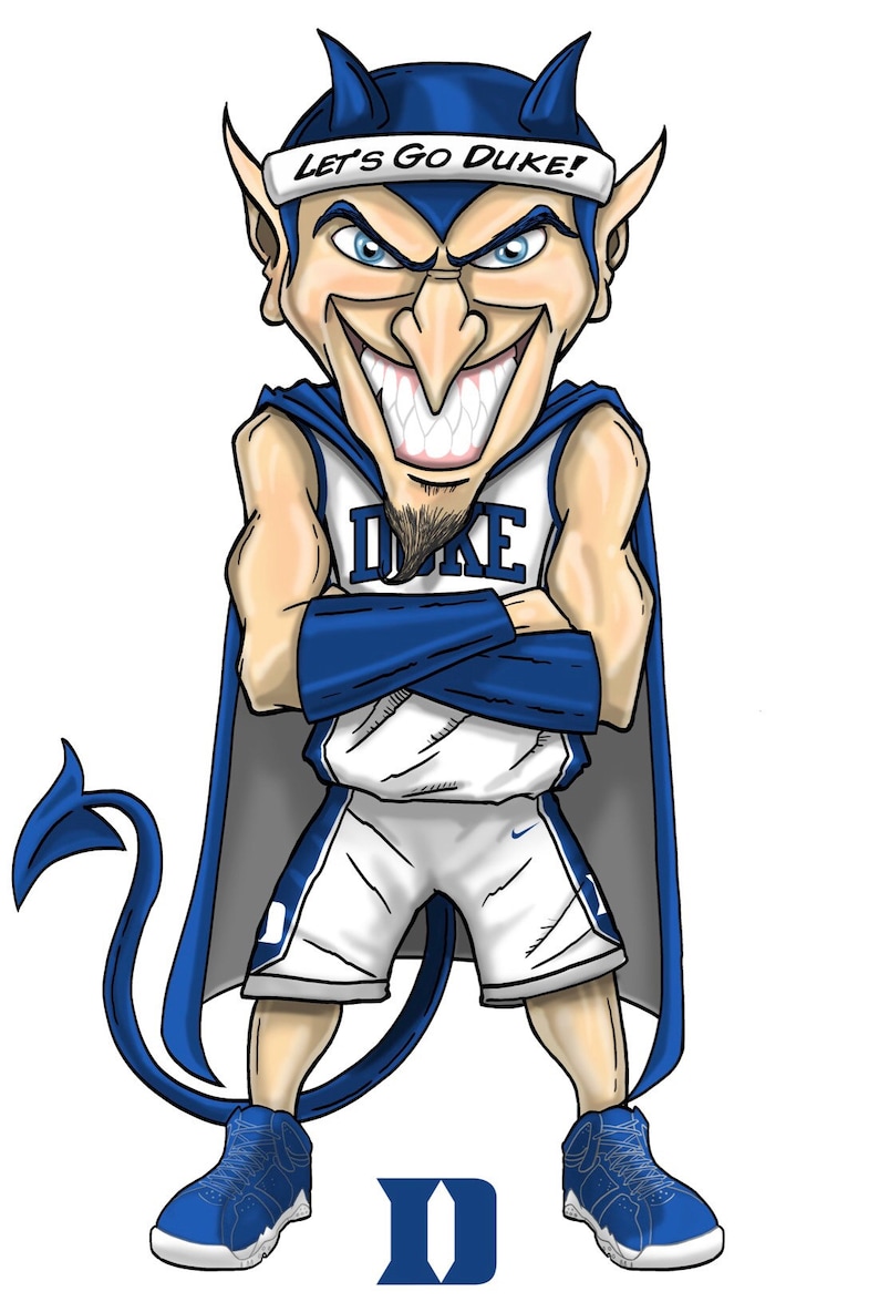 Duke Blue Devils Decal 6 | Etsy