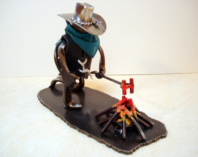 Cowboy Collectable at Branding Time. - Etsy