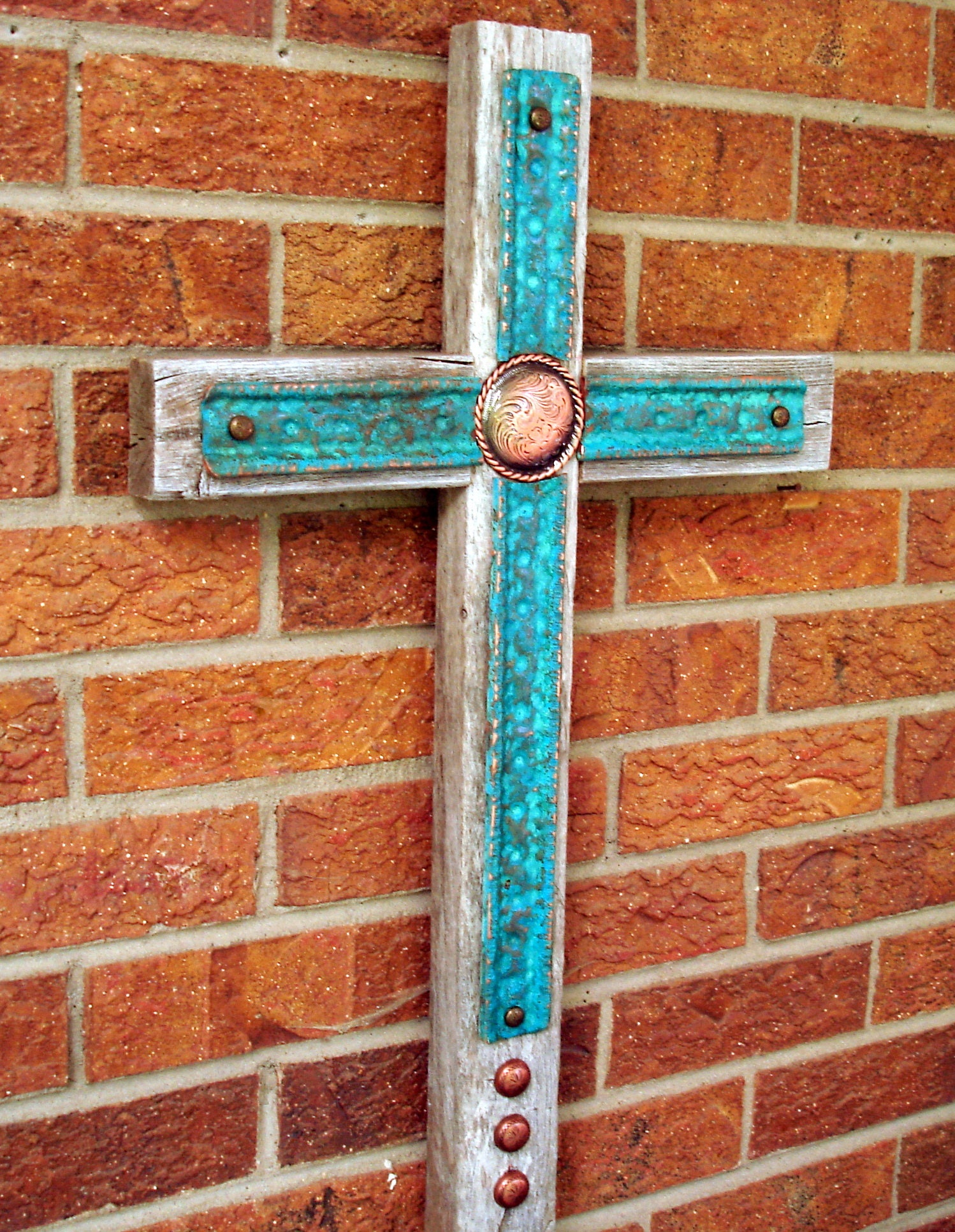 Mixed Media Cross, Mission Cross, Western Cross, Southwest Cross - Etsy