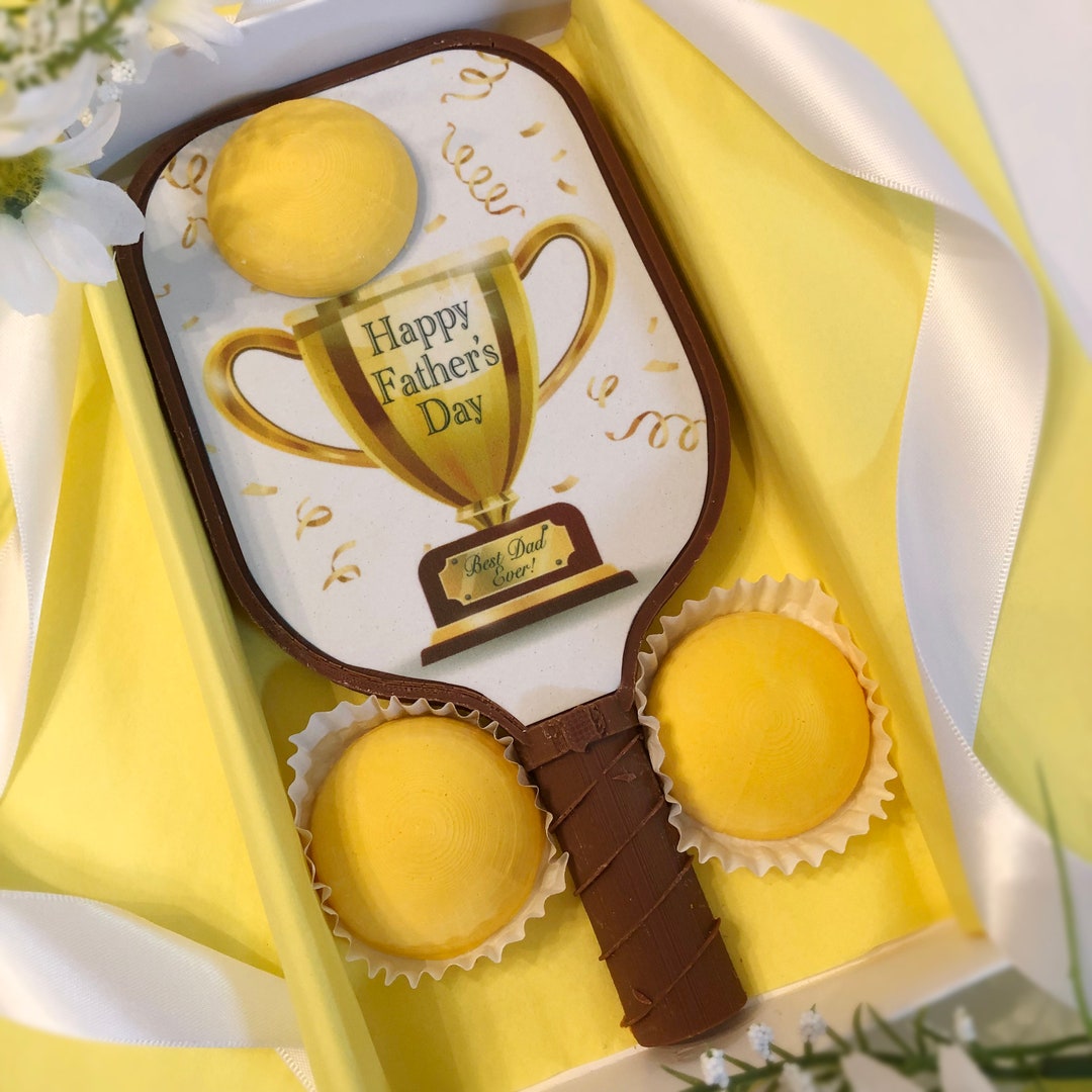 Father's Day Chocolate Pickleball Paddle: Edible Trophy Gift - Etsy