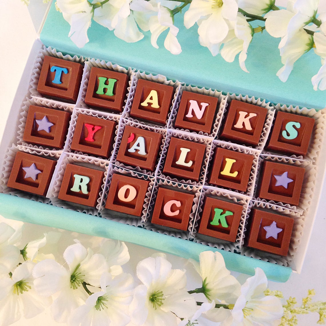 Thanks Ya'll Rock Chocolates Chocolate Thank You Gift - Etsy
