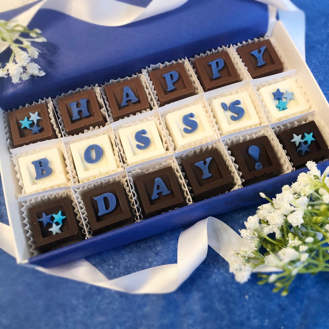 Boss's Day Chocolates Happy Boss Day Chocolates Gift - Etsy