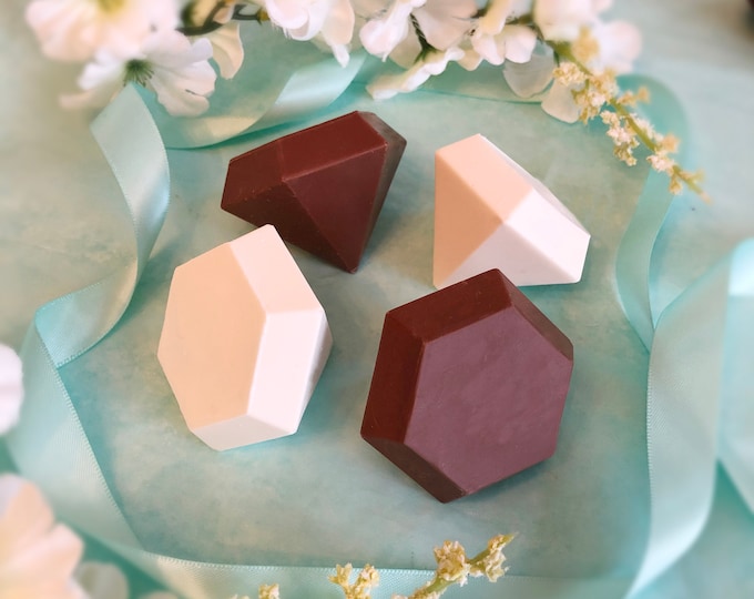 4 Diamond Shaped Chocolates Chocolate Diamonds Chocolate Diamond ...