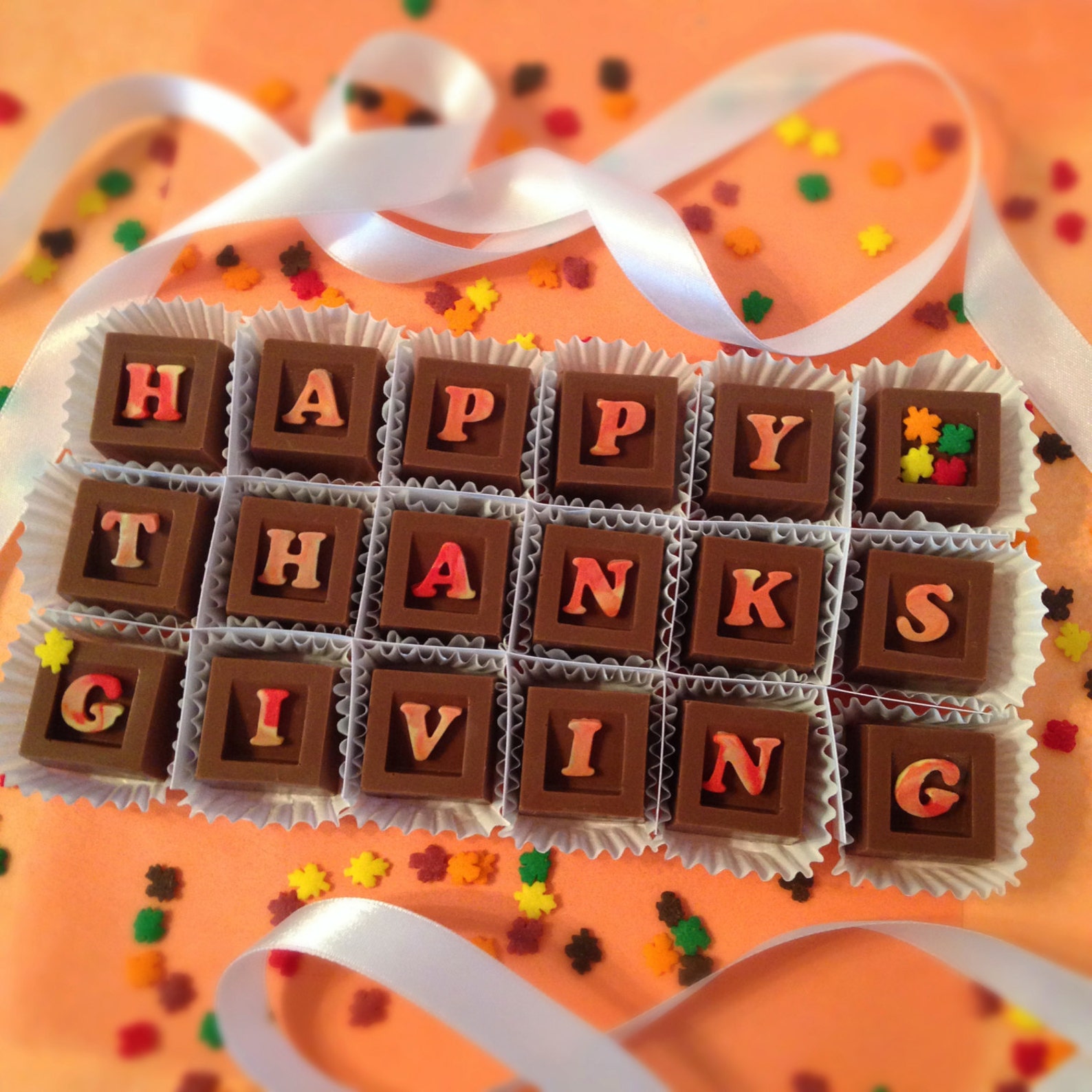 Thanksgiving Chocolates Holiday Hostess Gift Thanksgiving - Etsy