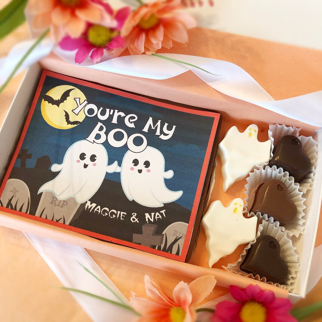 Personalized "you're My Boo" Chocolates for Halloween: Ghosts and ...