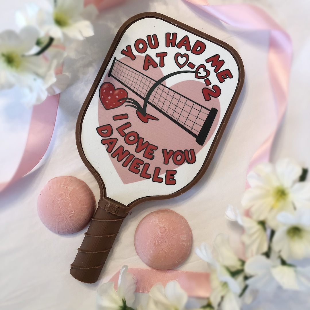 Chocolate Pickleball Paddle for Valentines Personalized Pickleball ...