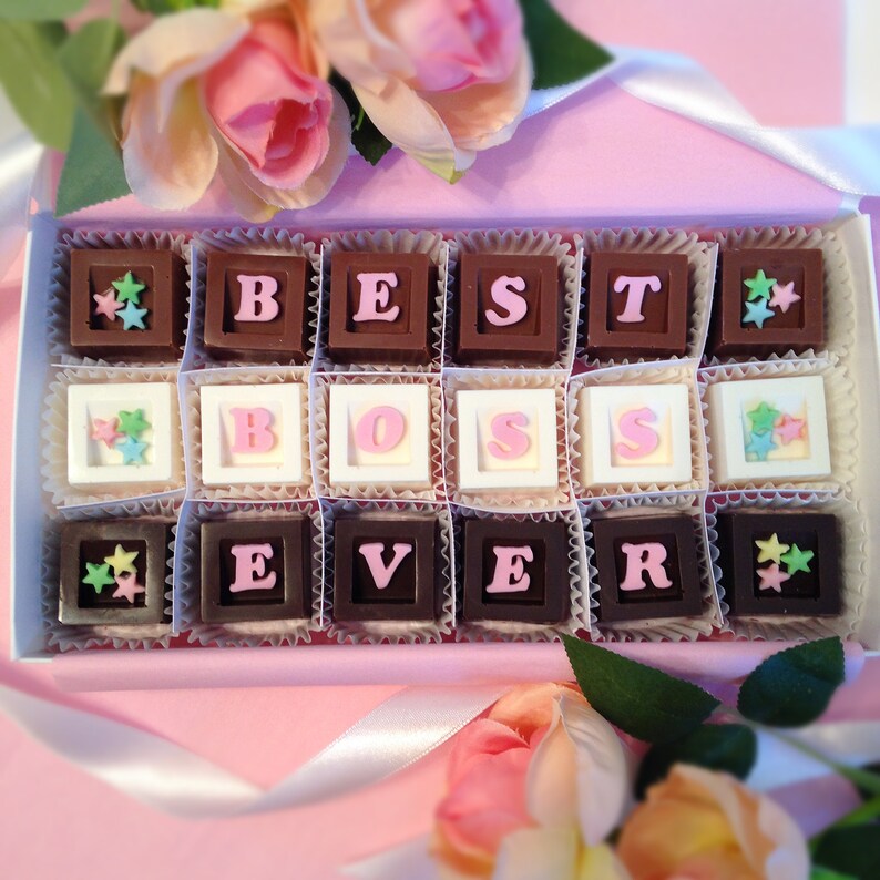 Best Boss Ever Chocolates Happy Boss's Day Chocolates - Etsy