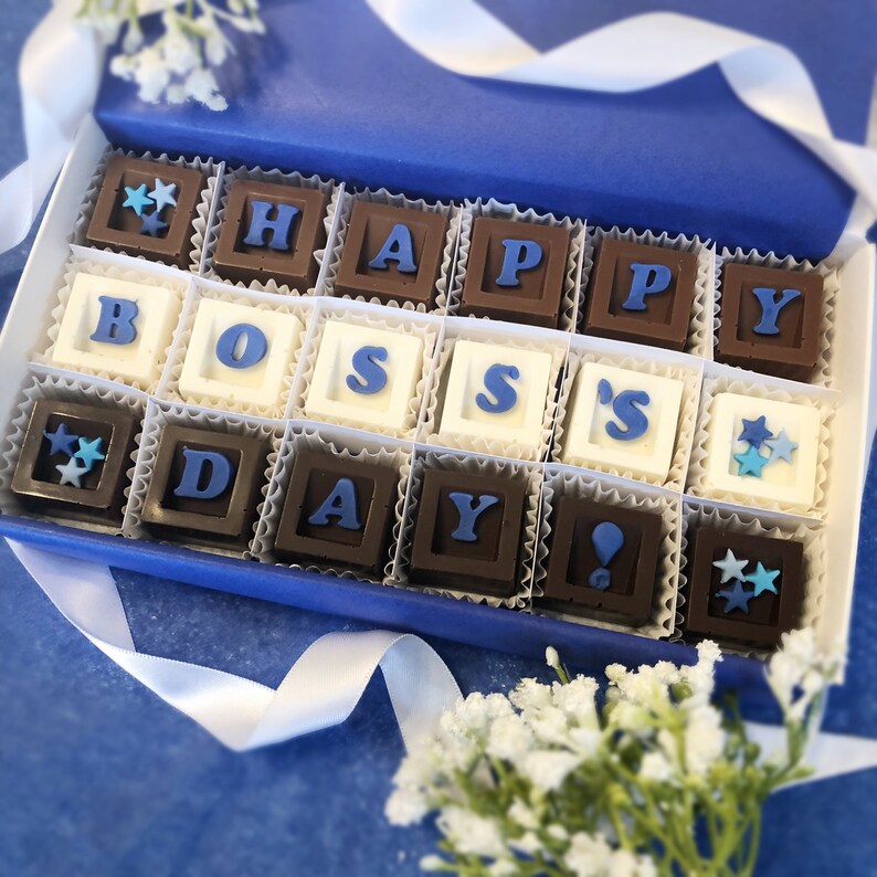 Boss's Day Chocolates Happy Boss Day Chocolates Gift - Etsy