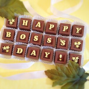 Boss's Day Chocolates Happy Boss Day Chocolates Gift - Etsy