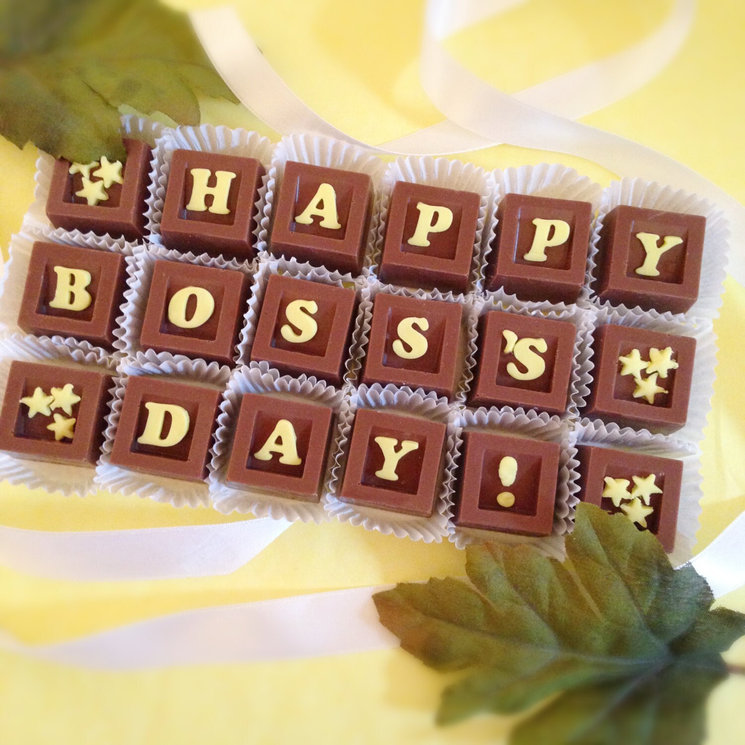 Boss's Day Chocolates Happy Boss Day Chocolates Gift - Etsy