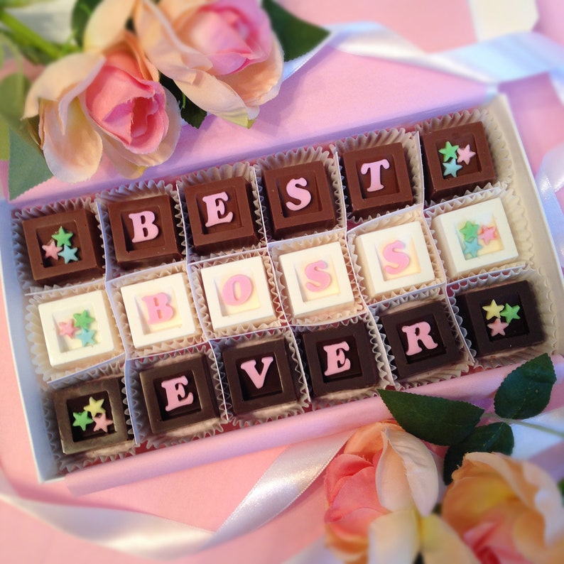 Best Boss Ever Chocolates Happy Boss's Day Chocolates - Etsy