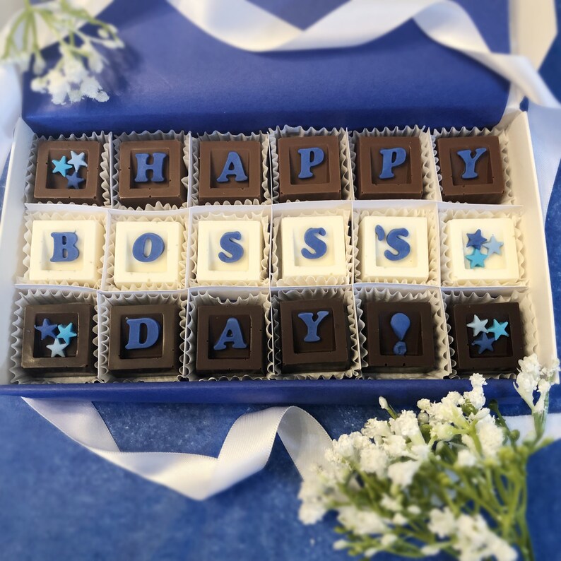 Boss's Day Chocolates Happy Boss Day Chocolates Gift - Etsy