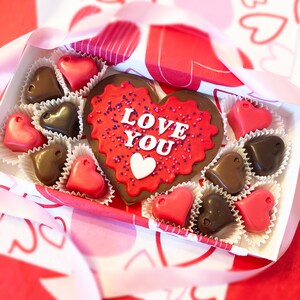 Custom Valentine Heart Chocolate Box Large Chocolate Heart - Etsy