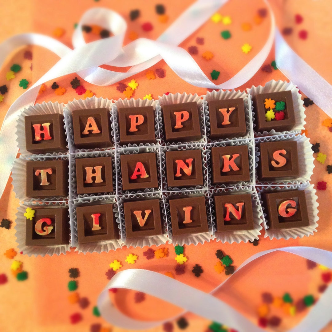 Thanksgiving Chocolates Holiday Hostess Gift Thanksgiving Gift Holiday ...